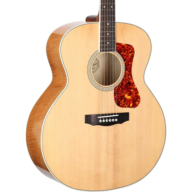Guild F-250E Deluxe Jumbo Acoustic-Electric Guitar, Blonde | Reverb