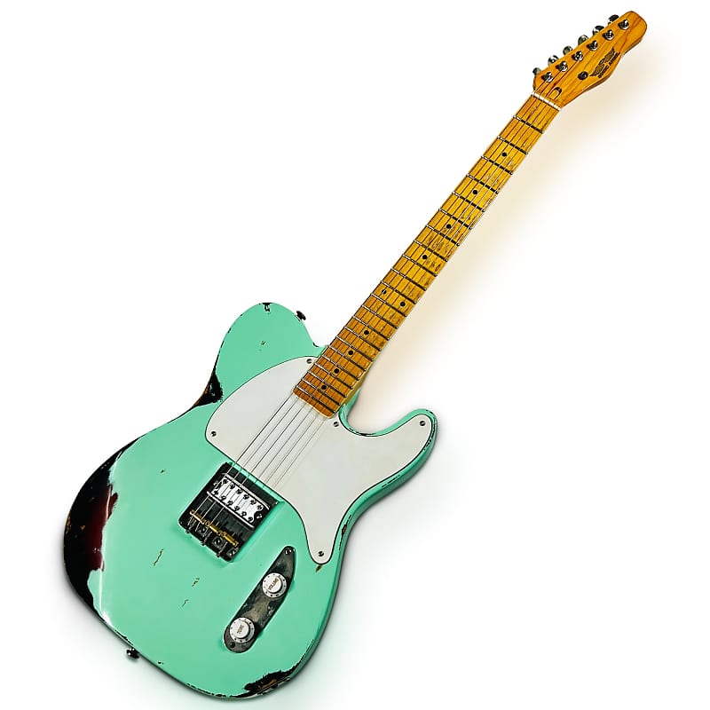Sonic Angel Guitars Singletto Electric Guitar in Surf Green | Reverb