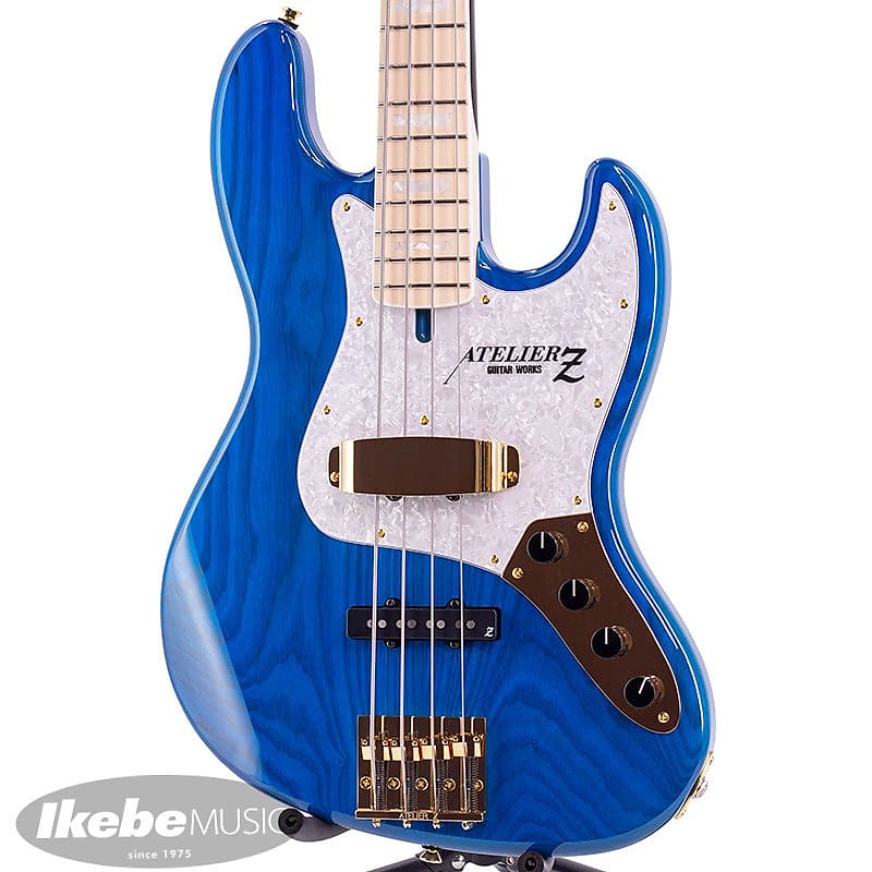 ATELIER Z M-245 Custom with White Pearl Pickguard(TP-Blue/M | Reverb
