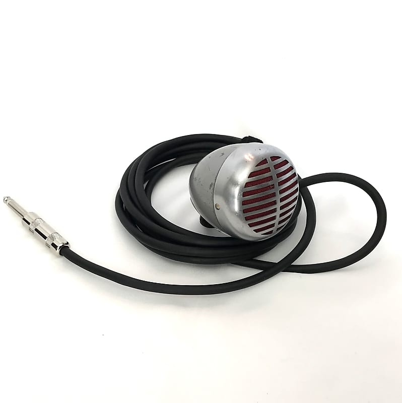 Vintage 1940's Shure 707A Bullet Microphone w/ 60's HiZ CM | Reverb