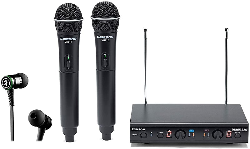 SAMSON Stage 212 Dual VHF Handheld Wireless Microphone System | Reverb