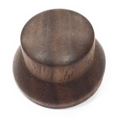 Custom Guitar Knobs - Wood Strat Style - Walnut | Reverb
