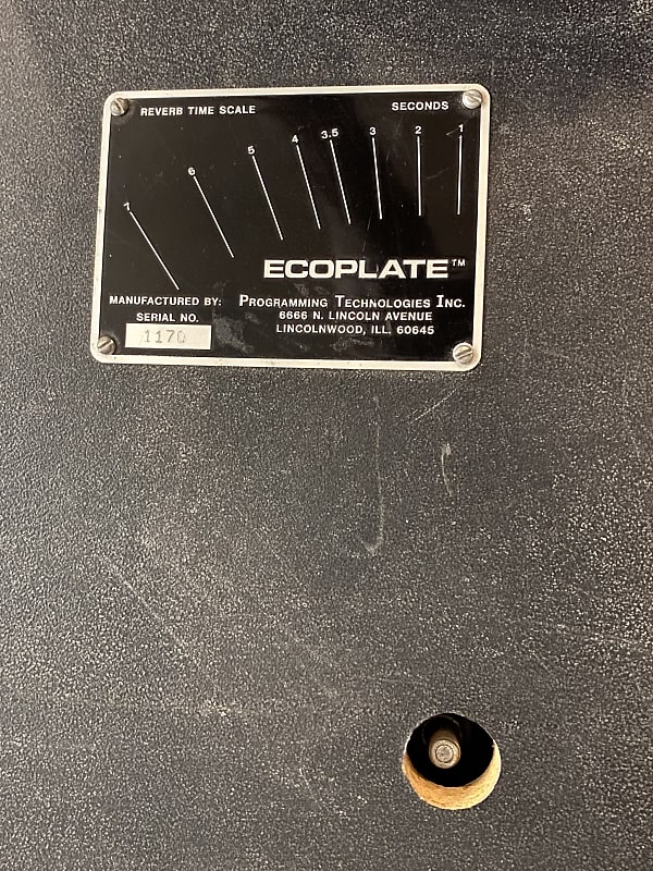 Full Size Stereo Stainless Steel Ecoplate Plate Reverb - New! | Reverb