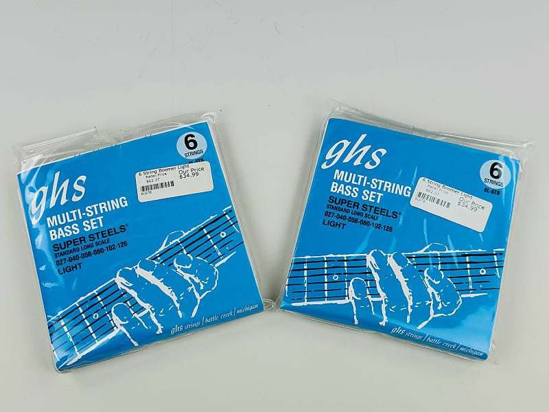 GHS Multi String Super Steel Bass Strings, 2-Pak Set for | Reverb