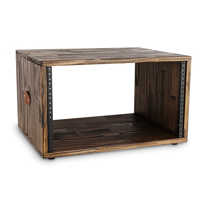 Sanctus Sound 6U Desktop Studio Rack 16" Deep in Pine Various | Reverb