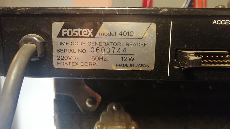 Fostex time code generator reader 4010 | Reverb