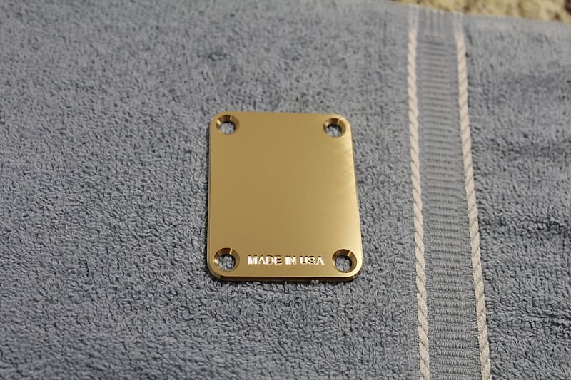 Forney Custom Strat or Tele Neck Plate with Made in USA | Reverb