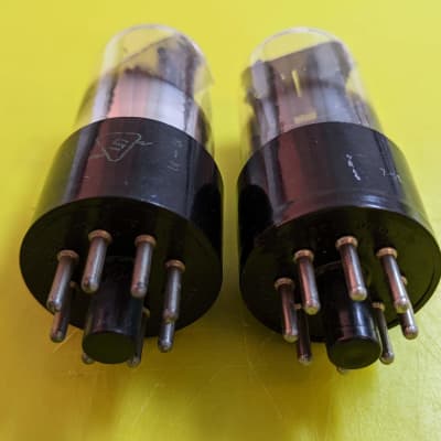 6SN7GT Sylvania Bad Boy Matched Pair Tubes Three 3 Holes | Reverb