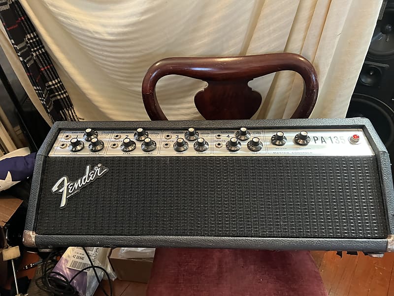 fender pa 135 tube head. black | Reverb