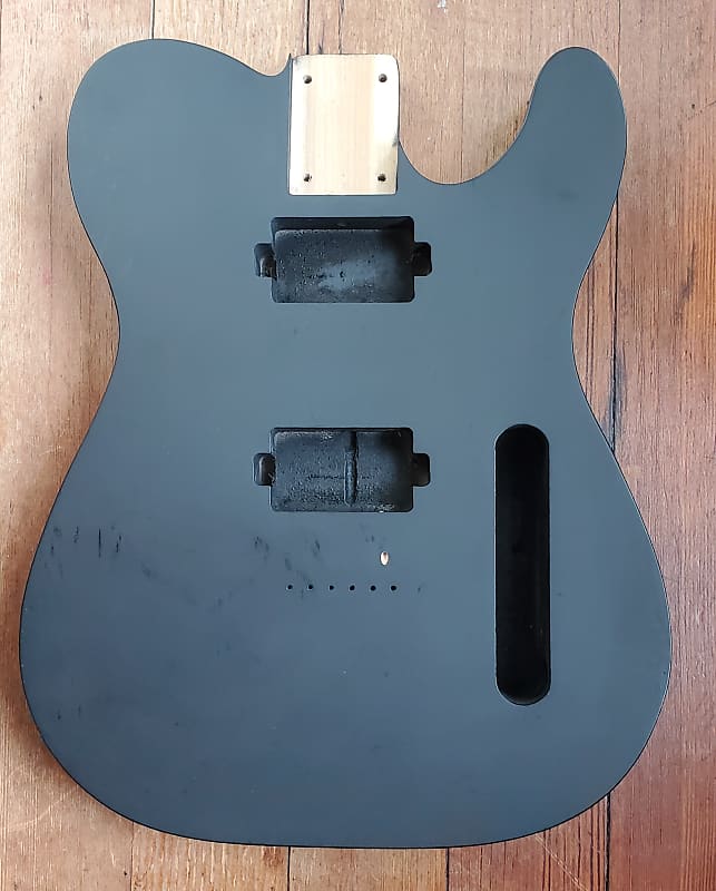 Modern Telecaster Body 2H - Matte Black | Reverb
