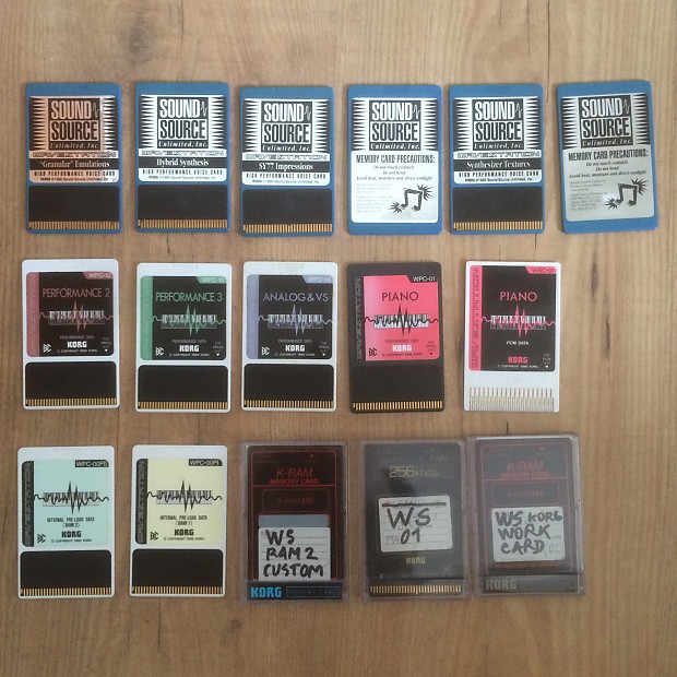 Korg Wavestation Memorycard Cards | Reverb