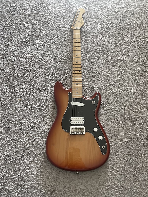 Fender Player Duo Sonic HS 2019 MIM Sienna Sunburst Maple | Reverb