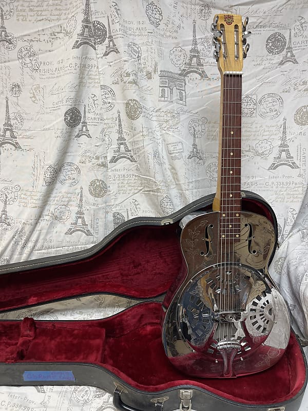 1980 Dobro 33H Square Neck Chrome Original Case Pre-Gibson | Reverb