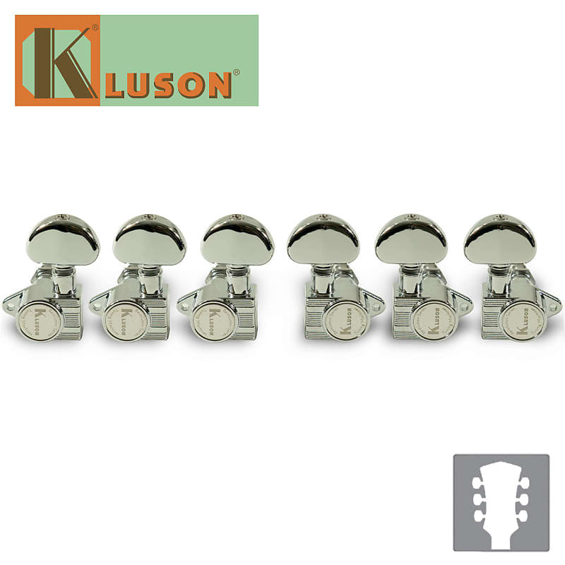 NEW Kluson 3 Per Side Revolution Series E-Mount Tuning | Reverb