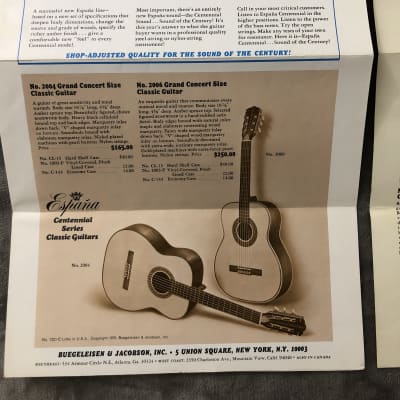 Espana Guitar Pamphlet 1970’s | Reverb
