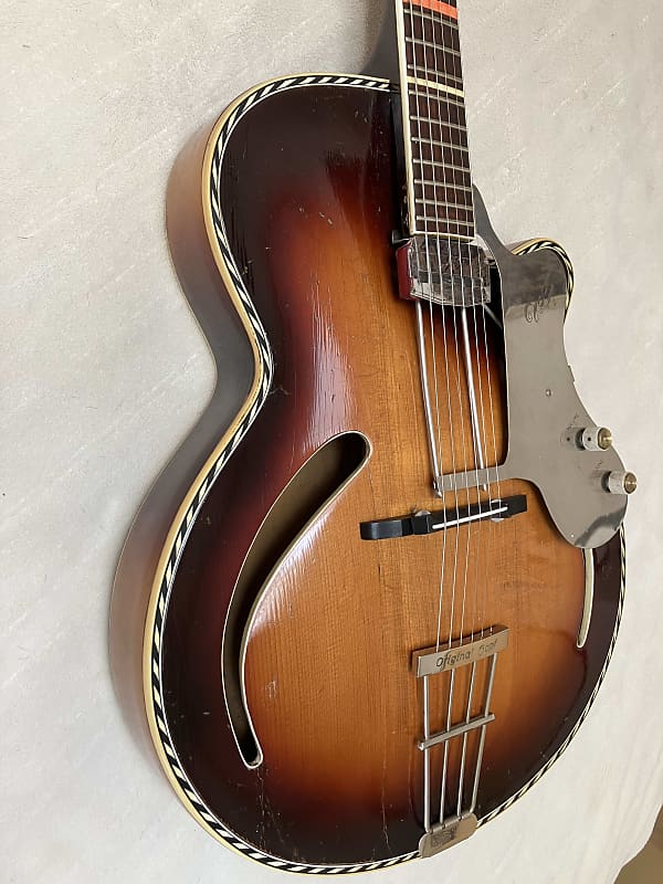 1956 Hopf Glassl Model 319 Solid woods: Hand carved top by | Reverb
