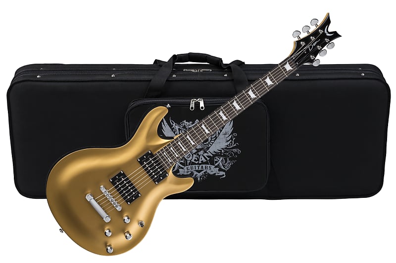 DEAN Icon X electric GUITAR new Satin Gold w/ Light Case | Reverb