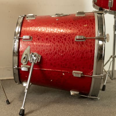 1960s Trixon Telstar Red Croco Drum Set | Reverb