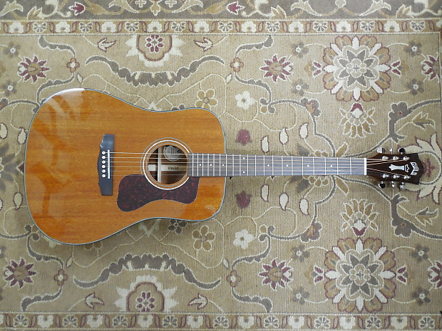 Guild D120E Acoustic Electric Dreadnought Guitar in Mahogany | Reverb