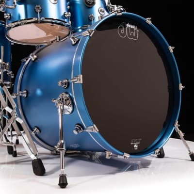 DW Design Series 7pc Kit - Aqua Metallic, CymbalFusion | Reverb