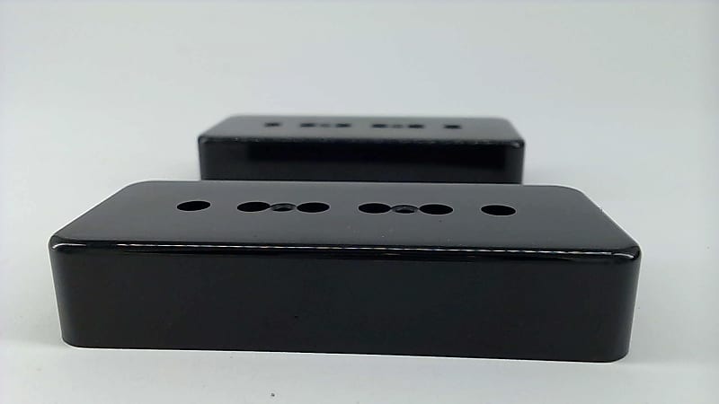 Black plastic P90 pickup covers | Reverb