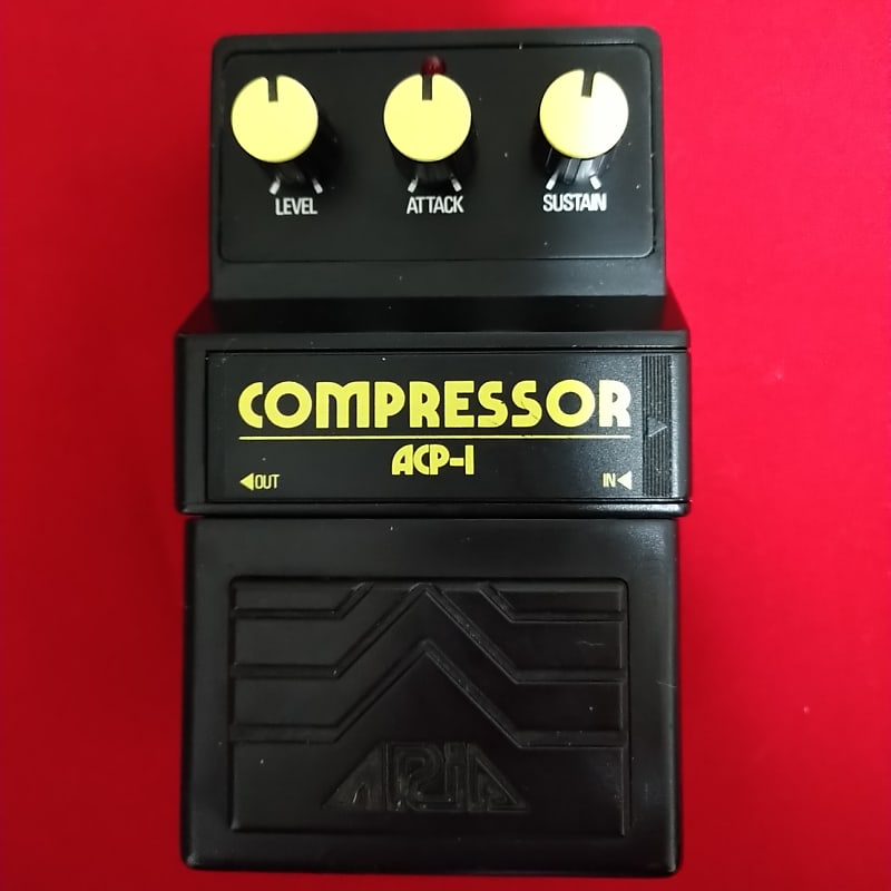 Aria ACP-I Compressor Vintage Japan 1980s Black/Yellow | Reverb UK