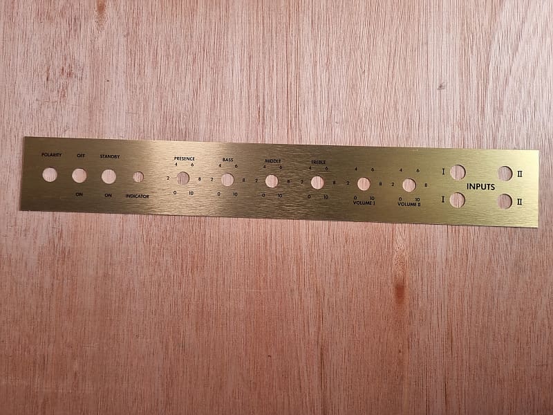 Marshall JMP 100 / 50 face plate. Repro brushed aluminum | Reverb