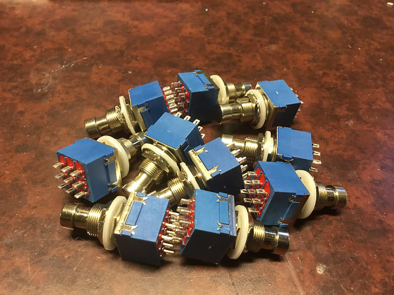 TEN 3PDT Stomp Switch 10 pcs Foot Switch Footswitch USA | Reverb