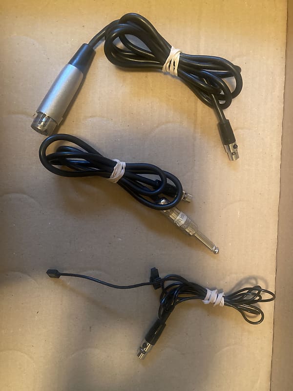 Shure Wireless Cable lot 1/4 instrument Lapel Mic XLR | Reverb