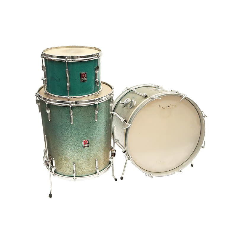 Premier 1960’s Drum Kit Shell Pack in Aquamarine Sparkle | Reverb