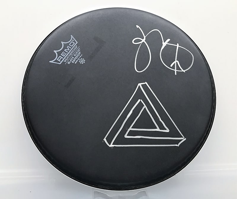 10" Remo Drumhead, Signed by Primus/Rat Dog Drummer, Jay | Reverb