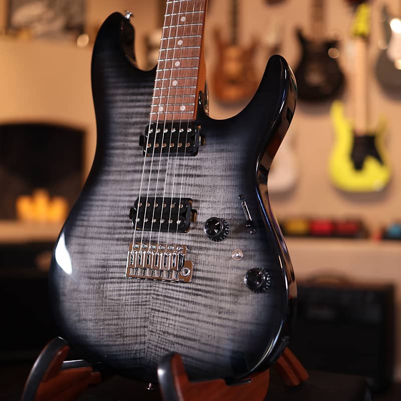 Ibanez Standard AZ24S1F Electric Guitar - Transparent Black | Reverb