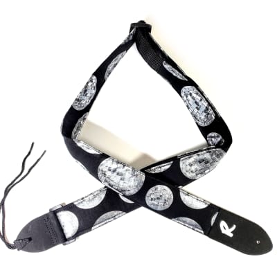 Disco Ball Guitar Strap - Metallic Disco Ball - Shiny Disco | Reverb