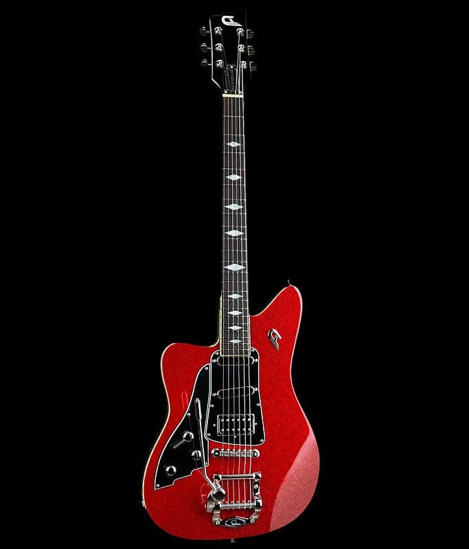 Duesenberg Paloma Red Sparkle Electric Guitar - Left | Reverb UK