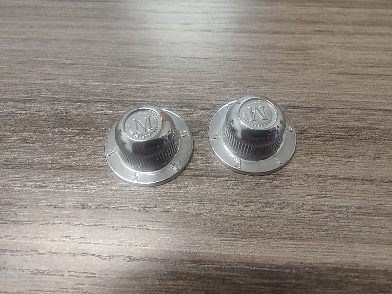 Two Mosrite Guitar Knobs 1960’s - Chrome original vintage USA | Reverb