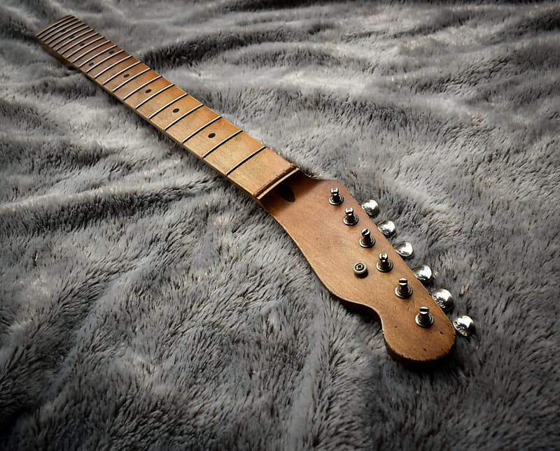 RIVER RELICS Fender Licensed Telecaster Neck Heavy Aged Maple | Reverb