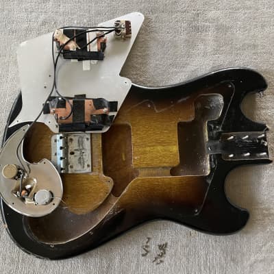 1960’s Victoria Loaded Bass Body Working Pickups Tobaccoburst | Reverb