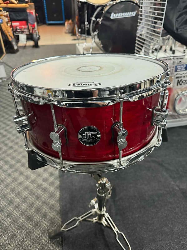 DW Performance Series Snare Drum, Transparent Red | Reverb DW Performance Series Snare Drum, Transparent Red | Reverb