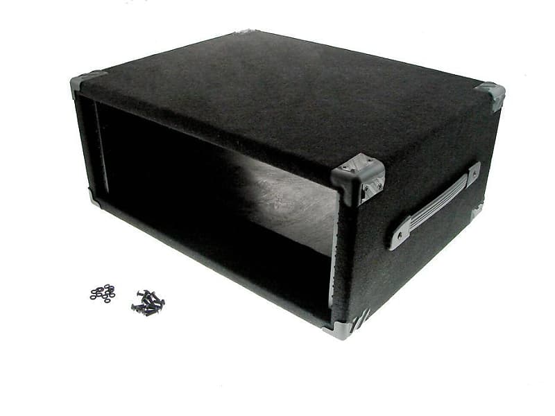 PROCRAFT 4U 16" Deep Rack Case in Black Carpet Wrap - Side | Reverb