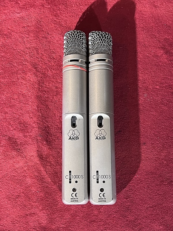 Pair (2) Of AKG C1000S Condenser Mic Lot#1-Good Sound | Reverb