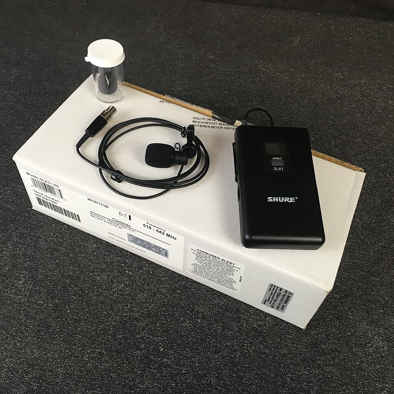 Shure SLX1 Wireless Transmitter w/ Shure 183 Lavalier | Reverb
