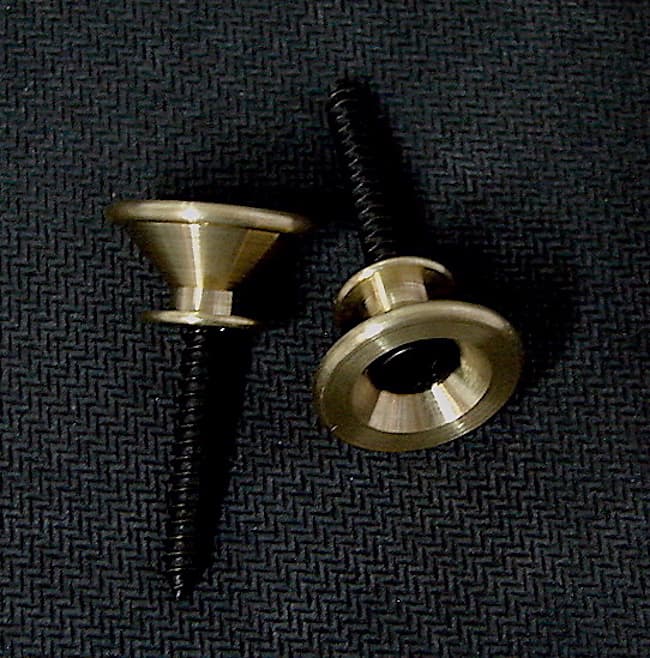 Brass Strap Button Set For Charvel Schecter Gibson Guitar | Reverb