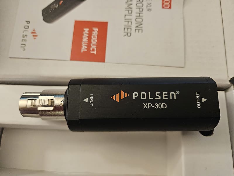 Polsen XP-30D Inline XLR Microphone Preamplifier | Reverb