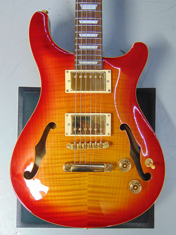 2001 Raven RP450 Semi-Hollowbody Guitar, Sunburst | Reverb