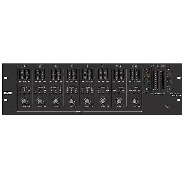 Rane MLM103 Microphone /Line Mixer 6 Mono & 2 Stereo Inputs - | Reverb