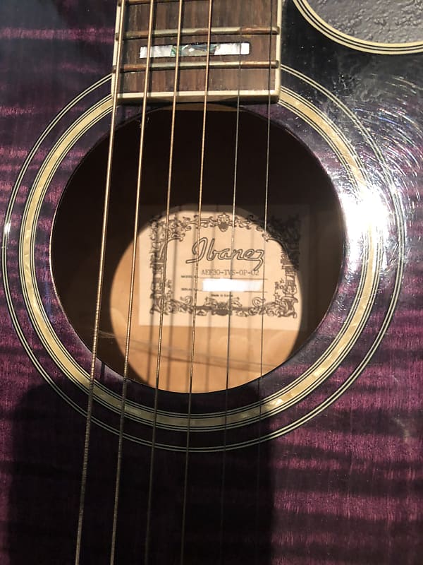 Ibanez AE-F30 2000-2005 Purple-Burst | Reverb UK