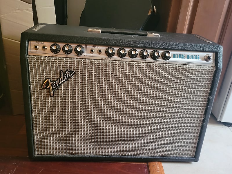 1978 Fender Deluxe Reverb Guitar Amp - Silverface | Reverb