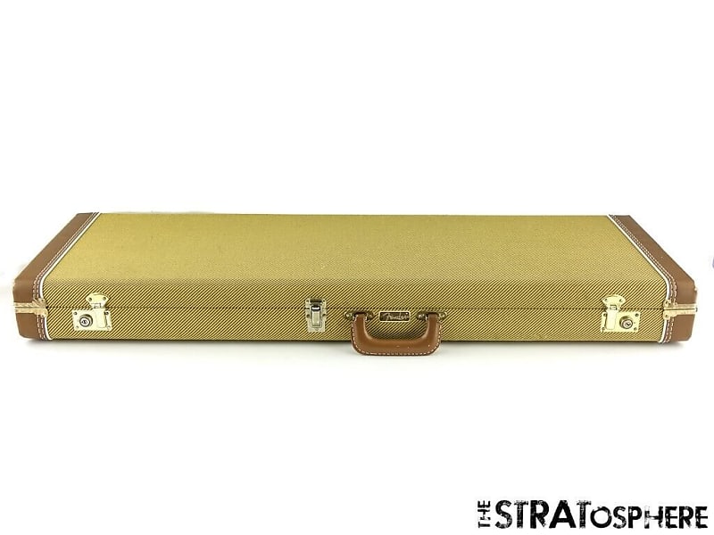 Vintage Fender Strat Tele G&G TWEED HARDSHELL CASE | Reverb