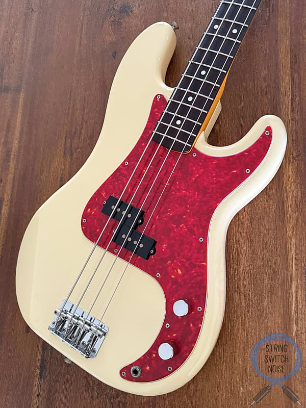 Fender Precision Bass, '62, Vintage White, 1997, Red Tort | Reverb
