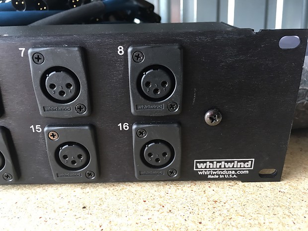 Whirlwind 16 channel Rack split snake. 2016 Black | Reverb